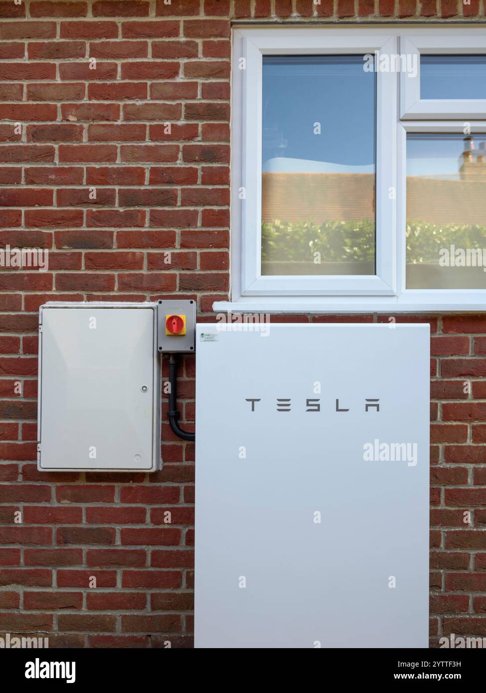 Solar powered Tesla Powerwall 2 rechargeable electric battery unit ...