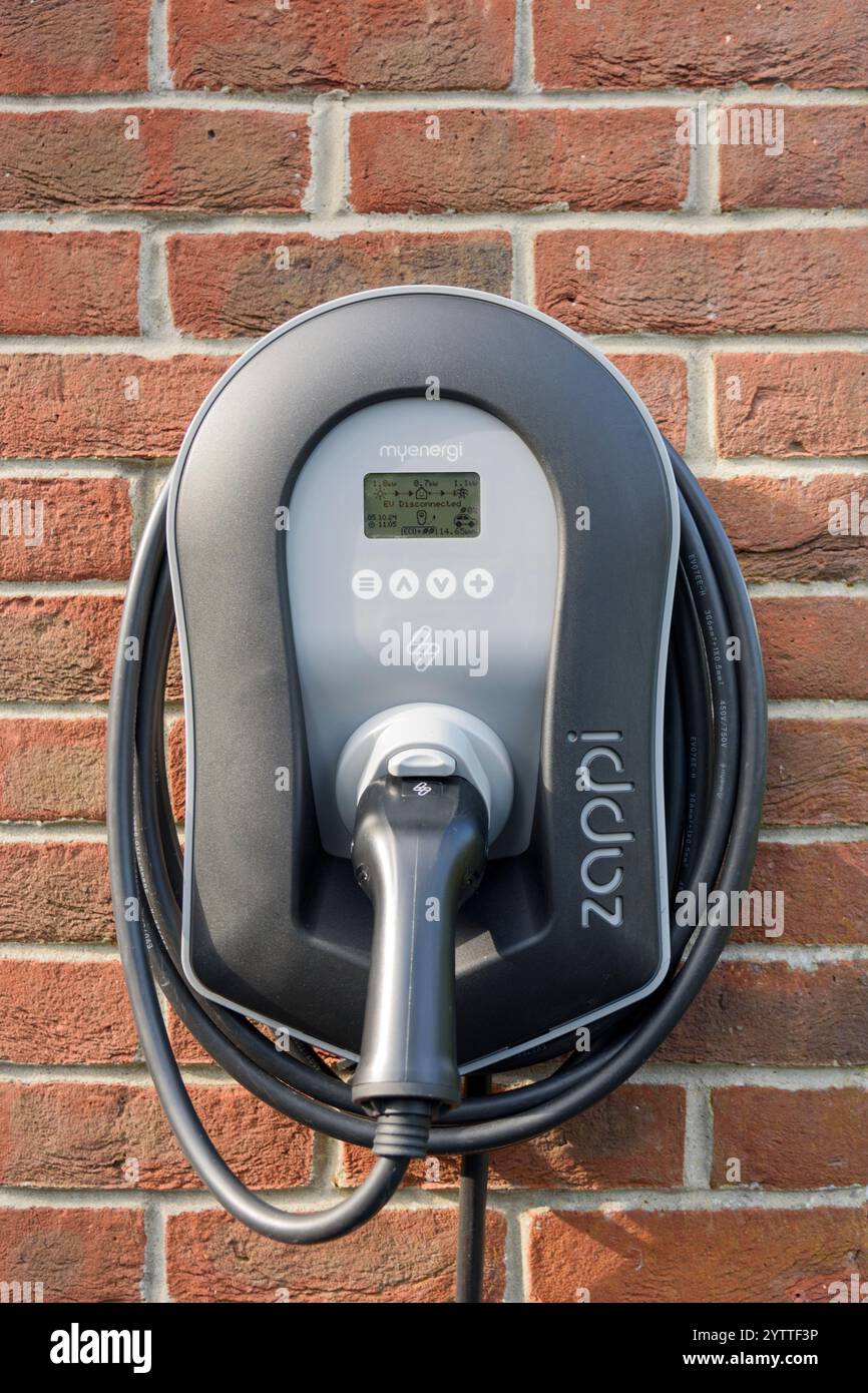 MyEnergi Zappi domestic electric vehicle battery charger (EV) unit ...