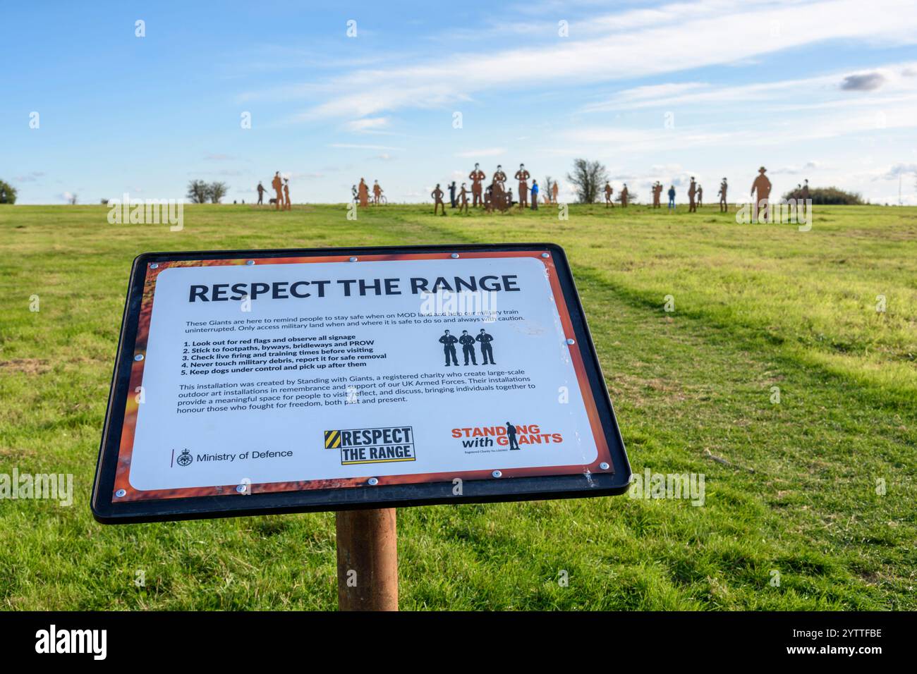 Standing with Giants "Respect the Range" outdoor art installation ...