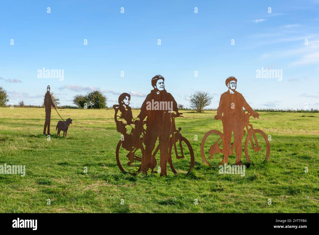 Standing with Giants "Respect the Range" outdoor art installation depicting members of the ...