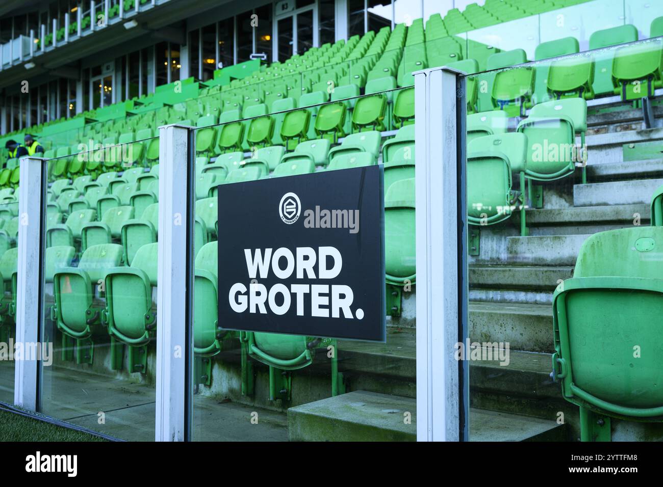 GRONINGEN - Grandstand Euroborg stadium prior to the Dutch Eredivisie ...