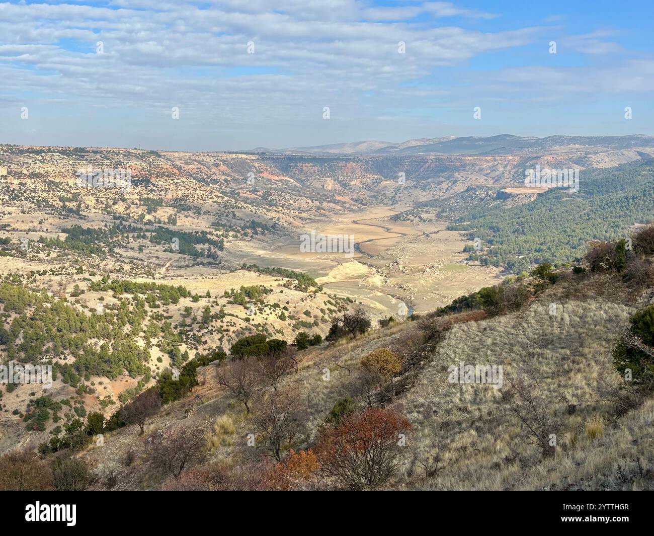Scenic view of Büyük Menderes River form Apollon Lairbenos Temple ...