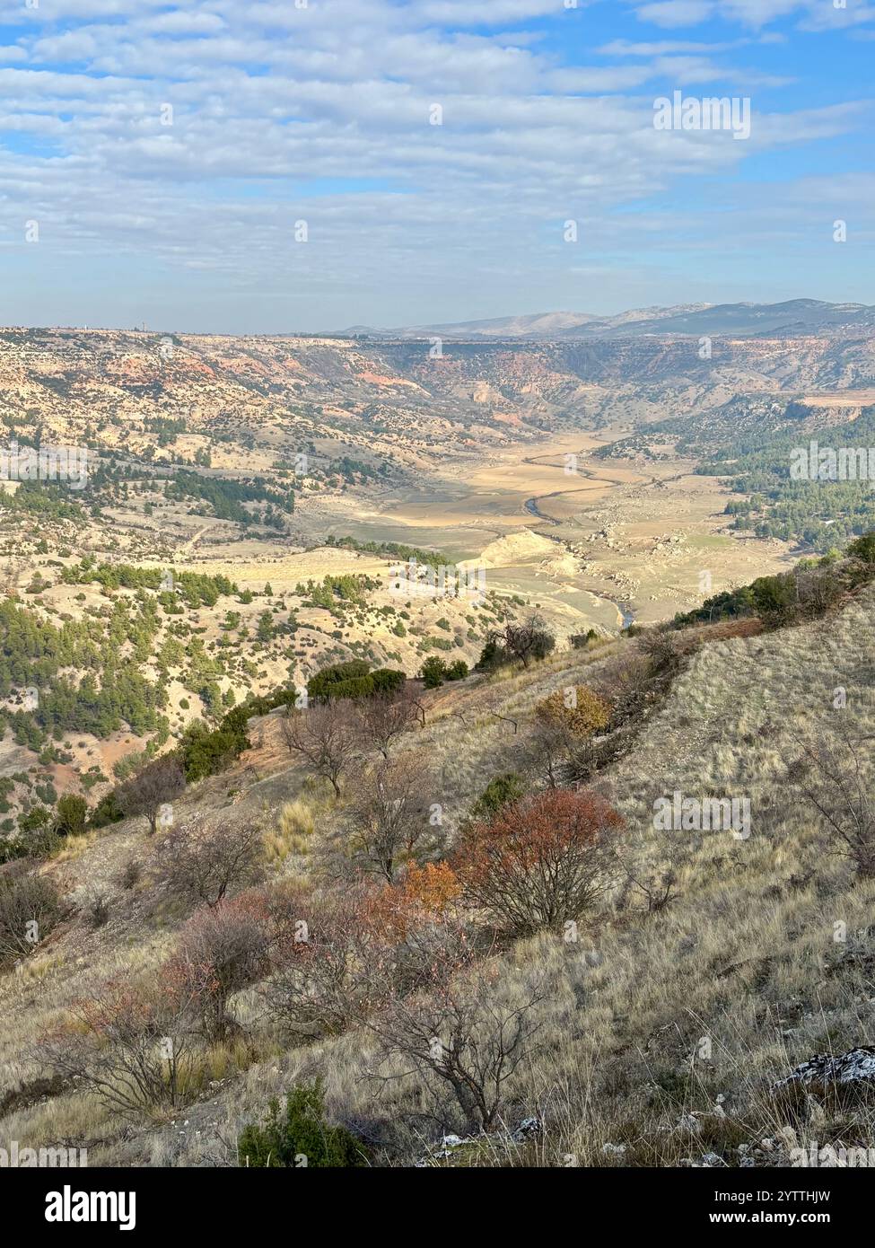 Scenic view of Büyük Menderes River form Apollon Lairbenos Temple ...