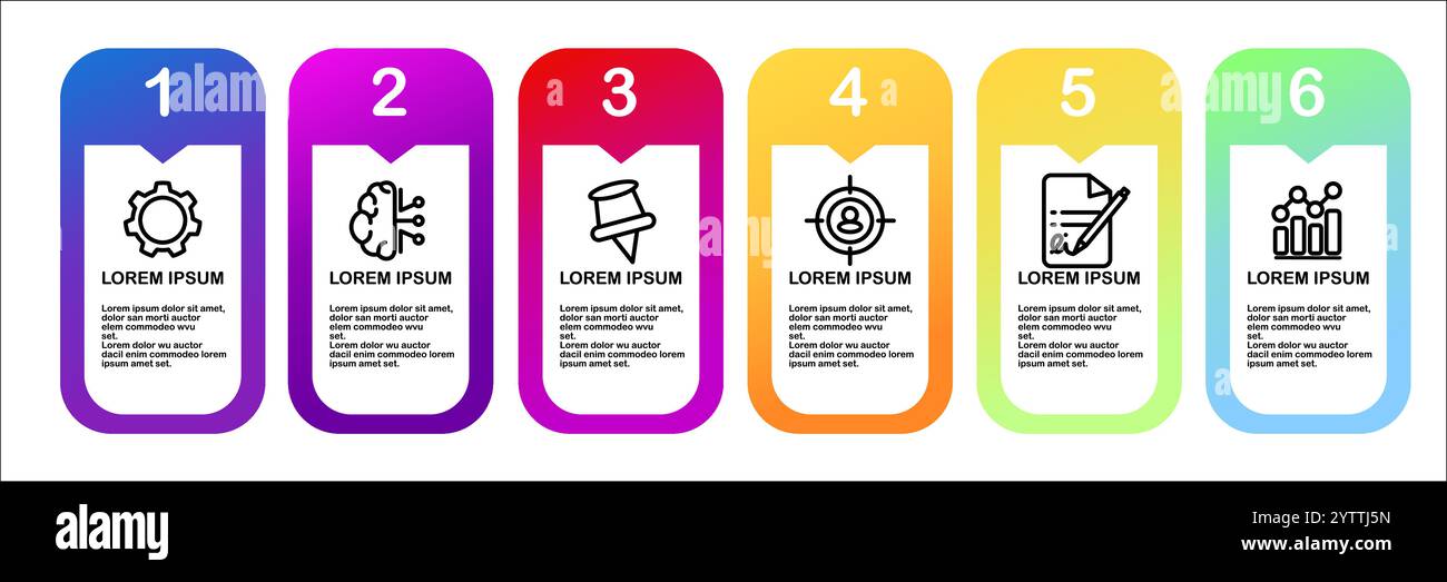 Flow infographic step timeline diagram hi-res stock photography and ...