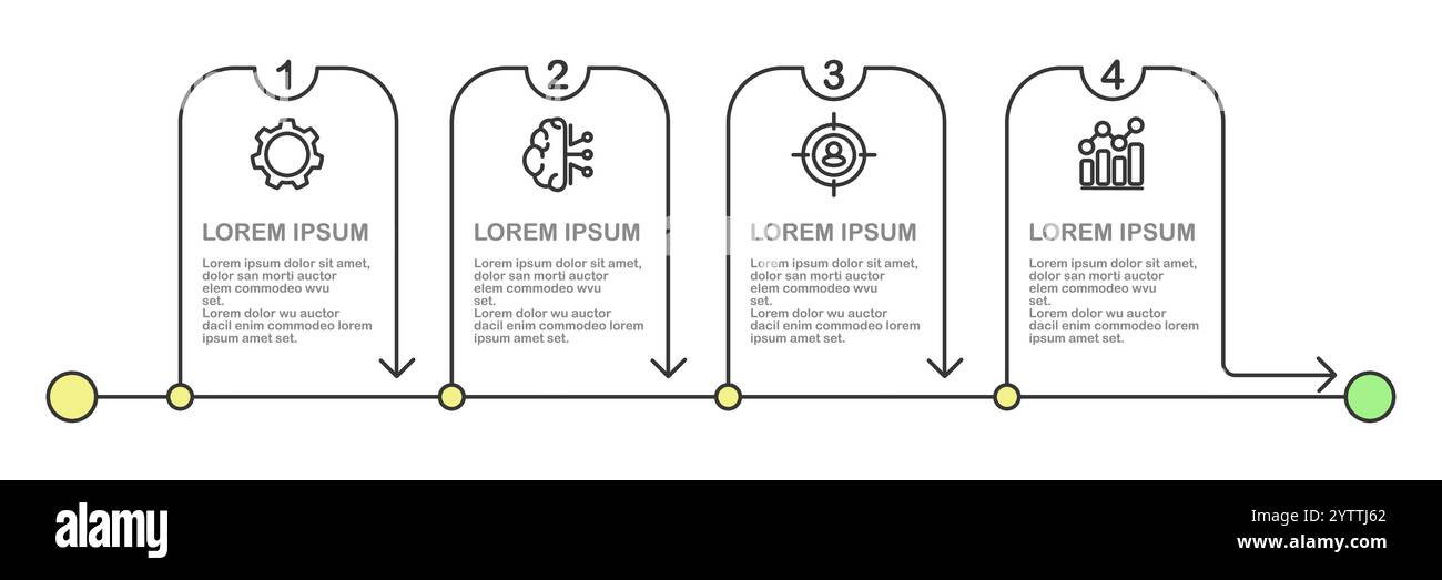 Business Values and Targets Infographic Design Template with Icons and ...