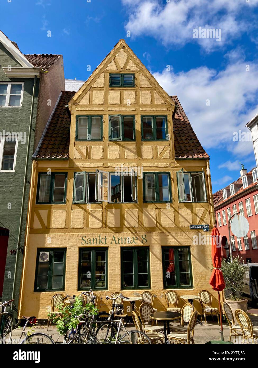The restaurant Sankt Annae 8 in Copenhagen, Denmark Stock Photo - Alamy