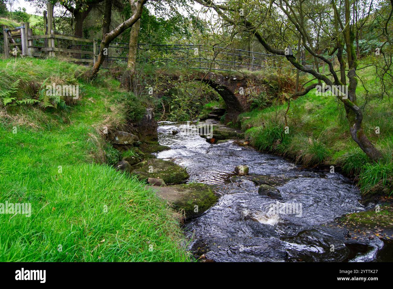 Lumb Falls Bridge Stock Photo - Alamy