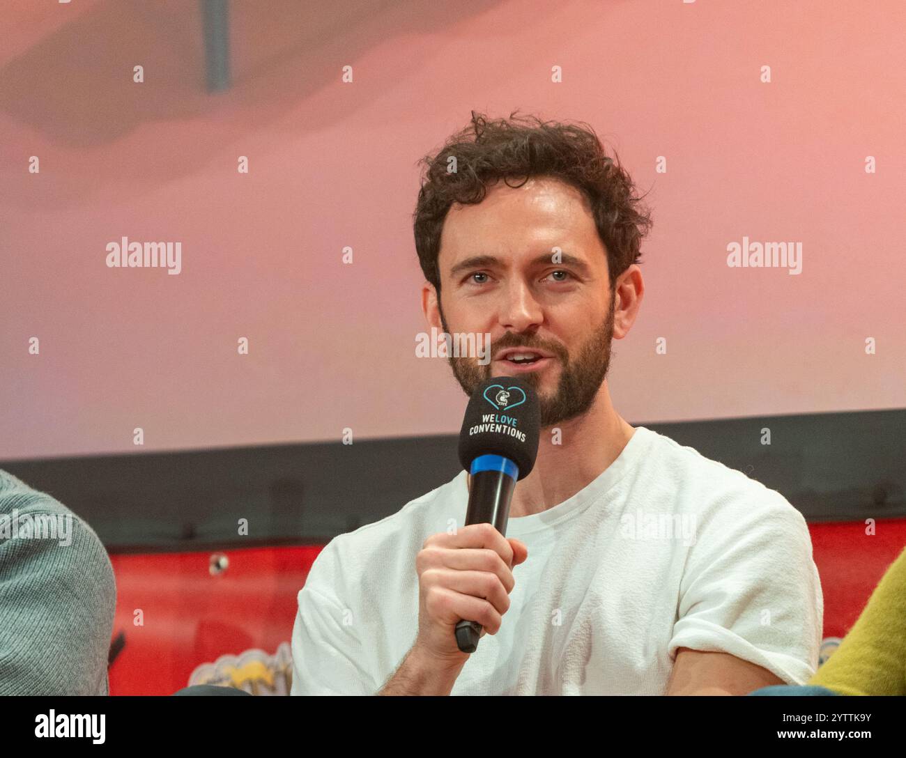 DORTMUND, Germany. 7th Dec, 2024. George Blagden (*1989, British actor ...