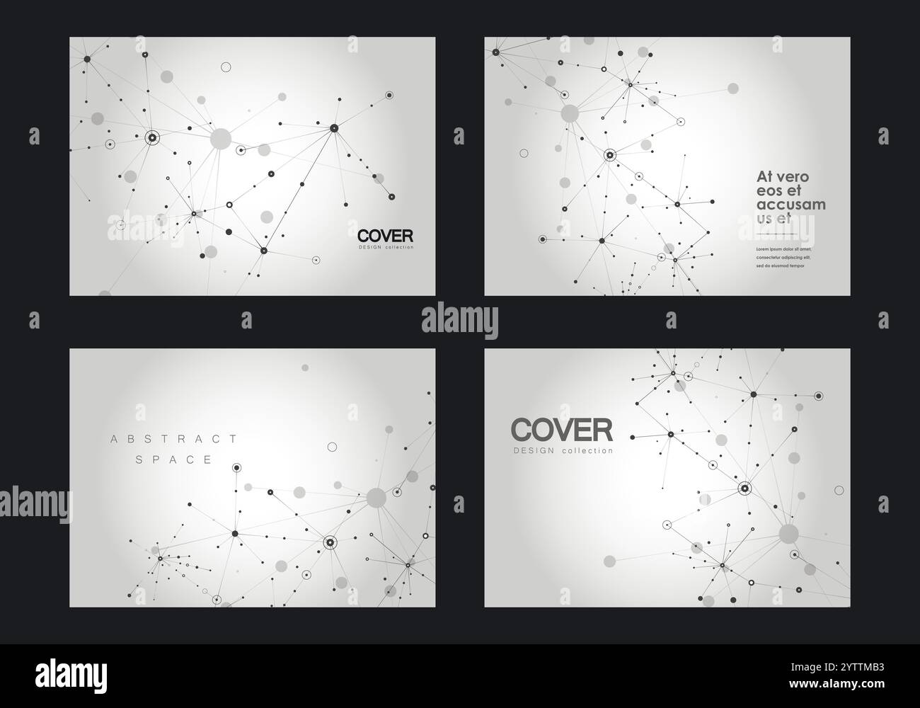 Abstract composition with connect dots and lines Business molecular ...
