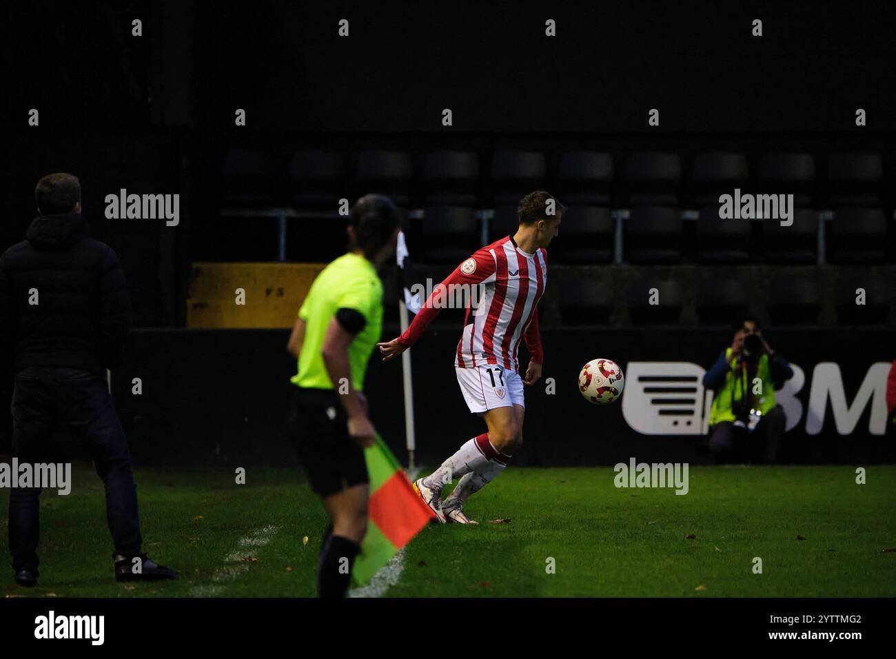 Irún, Gipuzkoa, Spain - 7th December 2024: Eneko Aguilar in Real Unión ...