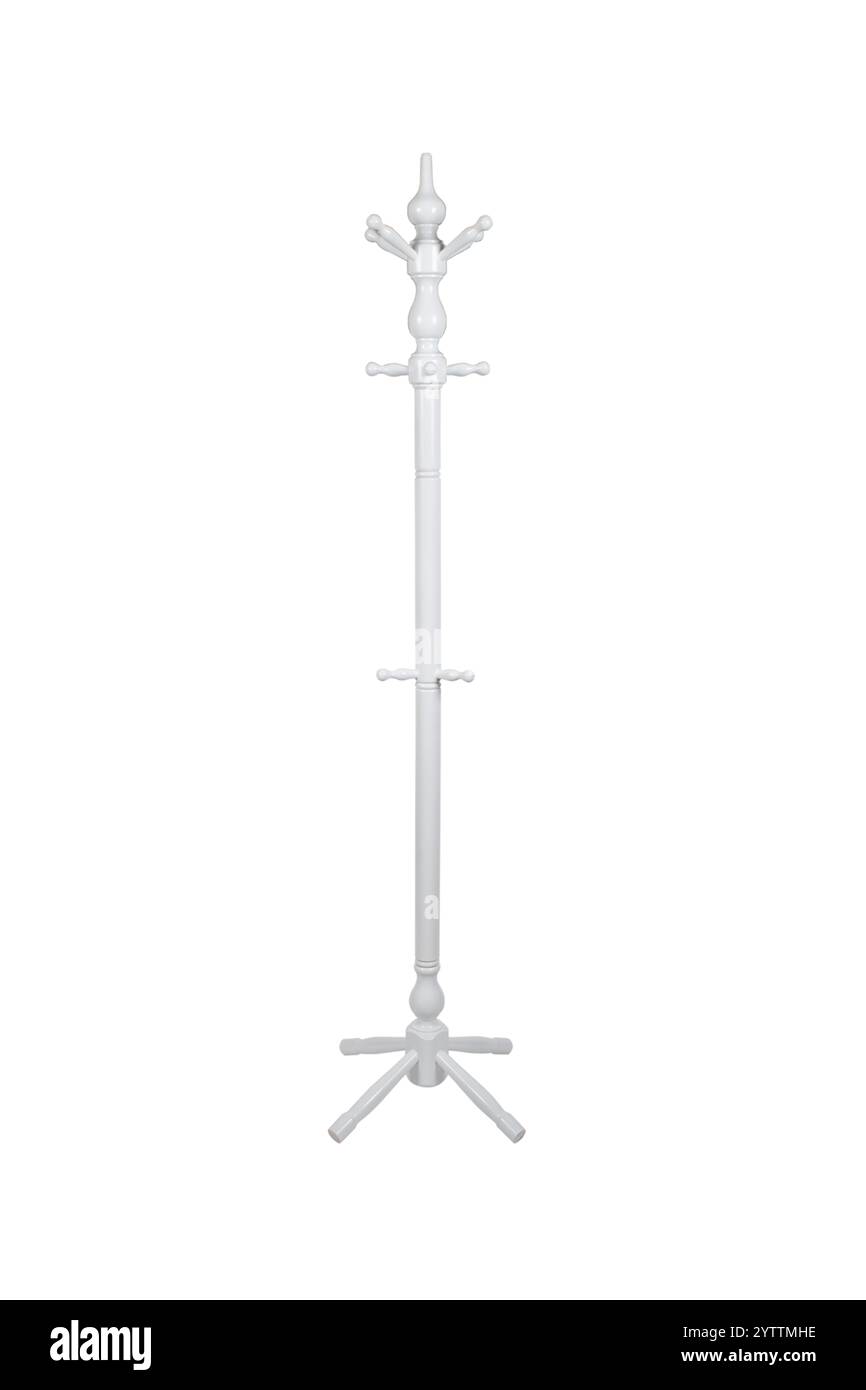 Traditional Wooden Coat Rack Stand with Multiple Hooks, Vintage Style ...