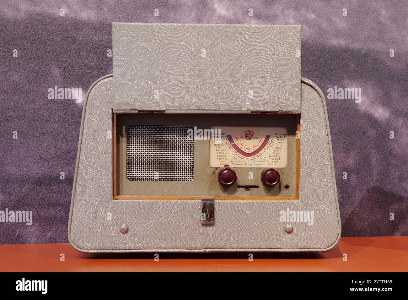 Technical Museum Vienna, Austria. Portable radio receiver ABC Weekend ...