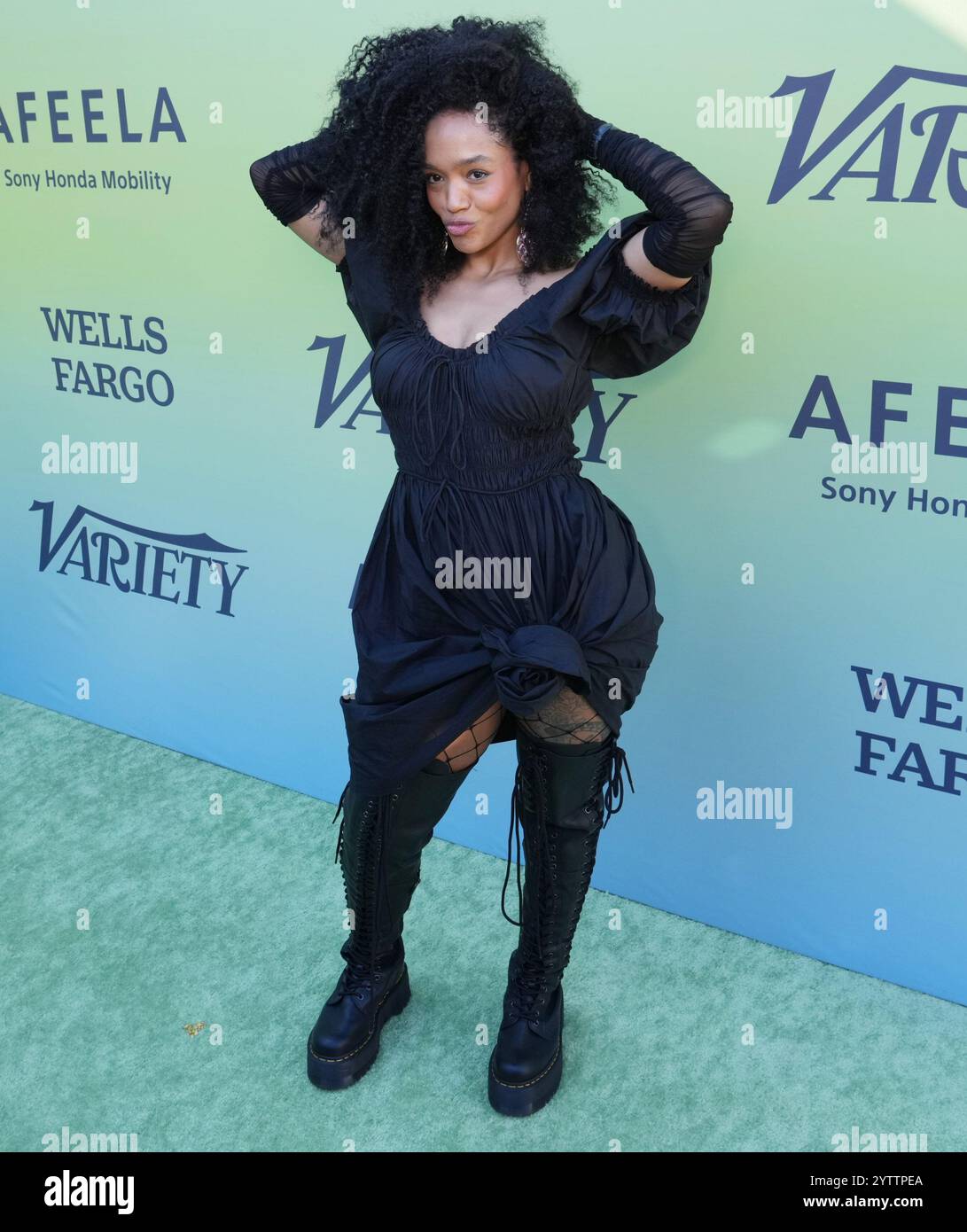 Los Angeles, USA. 07th Dec, 2024. April Kae arrives at the Variety's ...