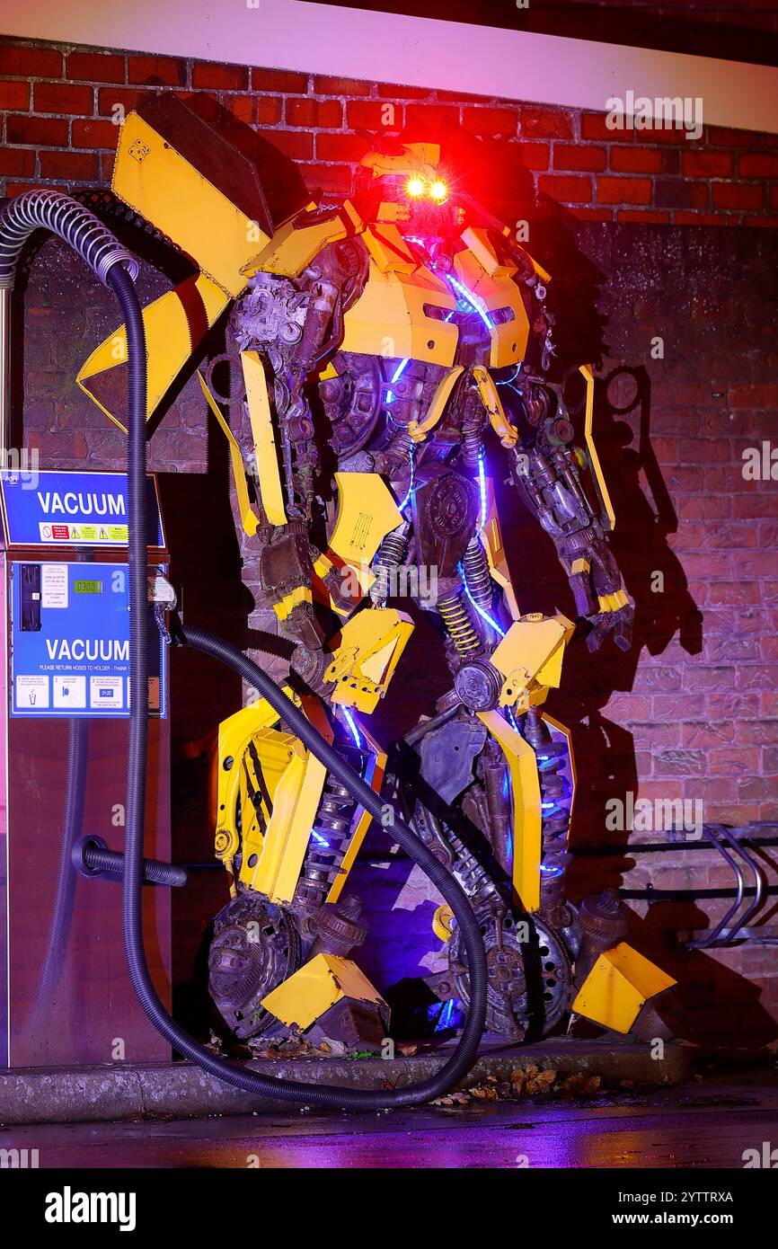 Replica Bumblebee Transformers exhibit at Inner Space Stations Service ...