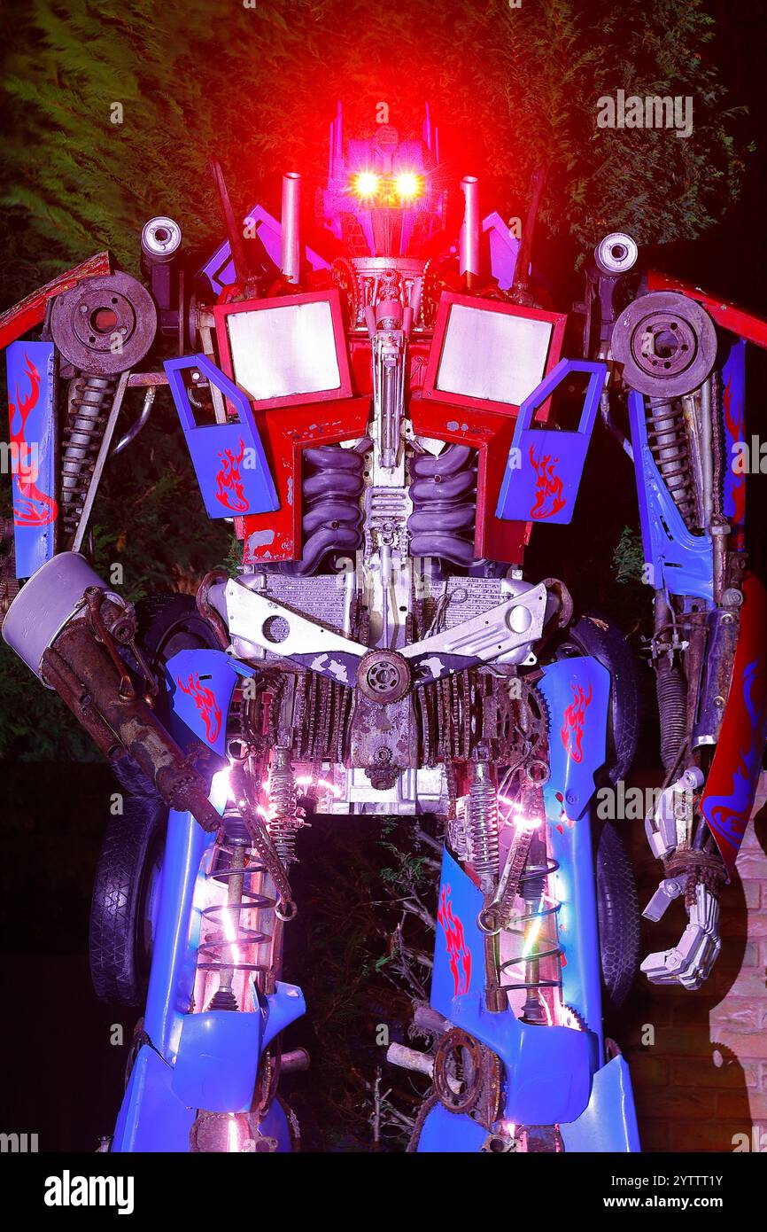 A replica film prop of Optimus Prime robot from The Transformers movies ...