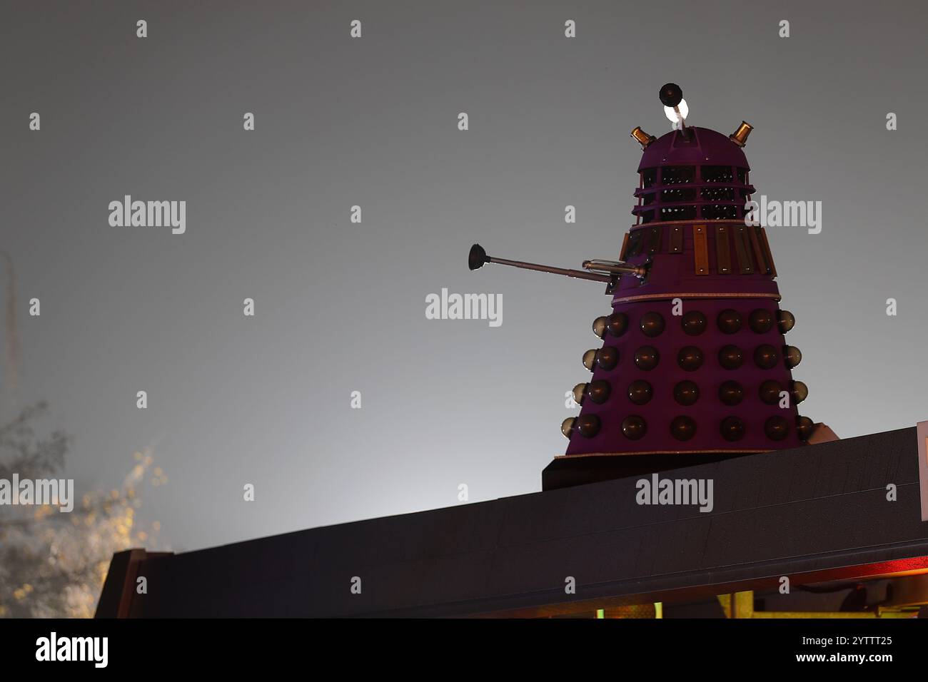 Dalek film prop replicas From the TV series Doctor Who on display at ...