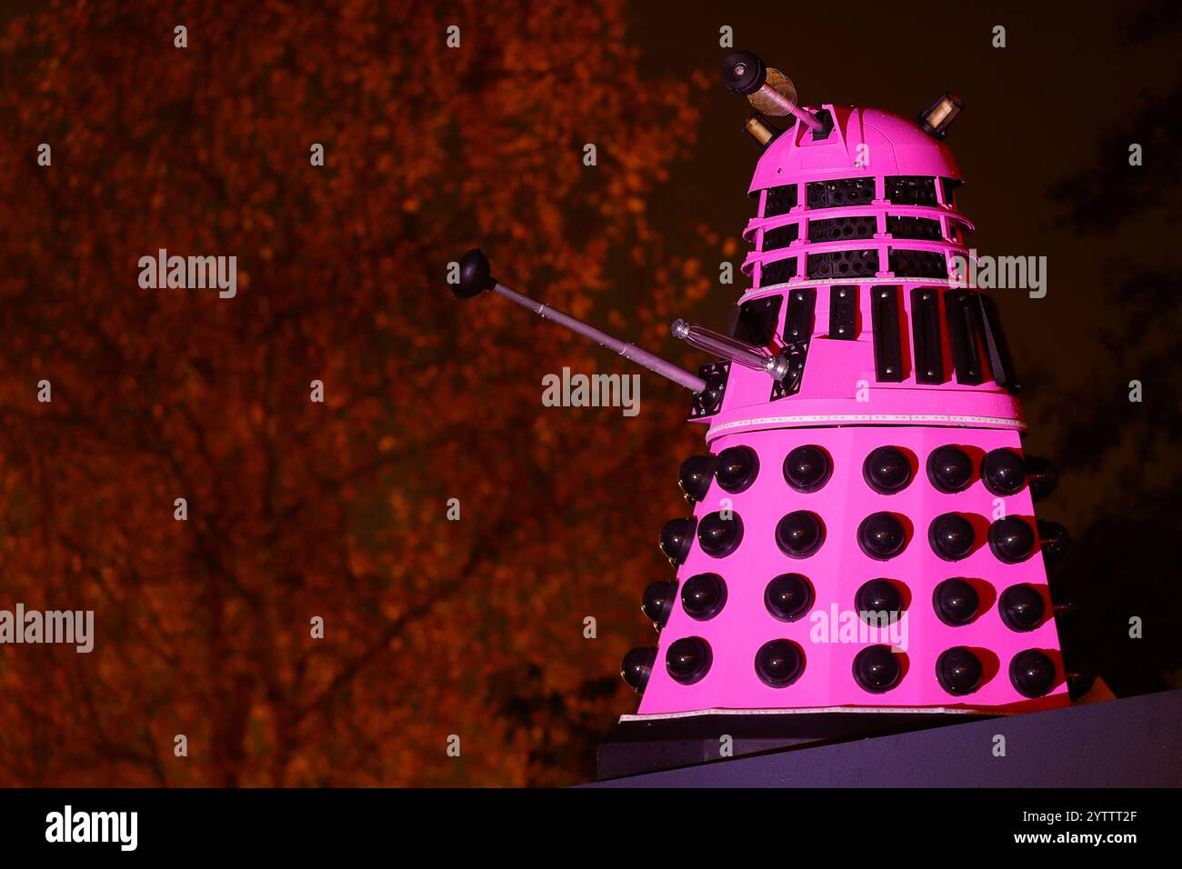 Dalek film prop replicas From the TV series Doctor Who on display at ...