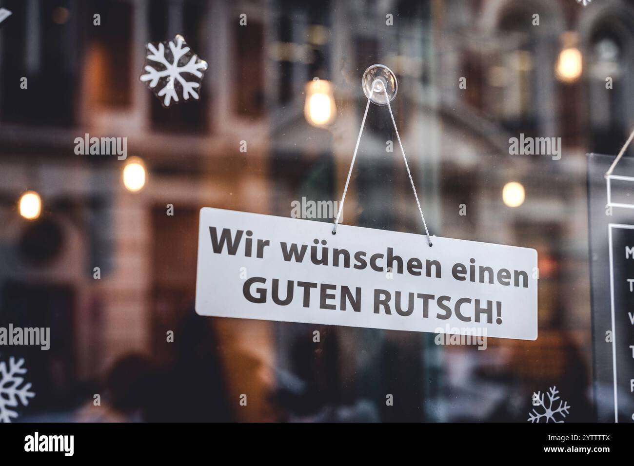 Bavaria, Germany - December 8, 2024: We wish you a HAPPY NEW YEAR New ...