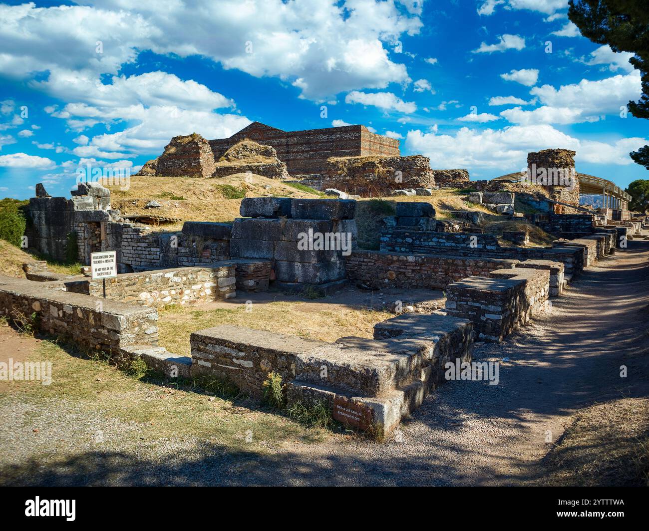 Ancient City Sardes (Sardis) in Turkey. Province of Lydia, major center ...