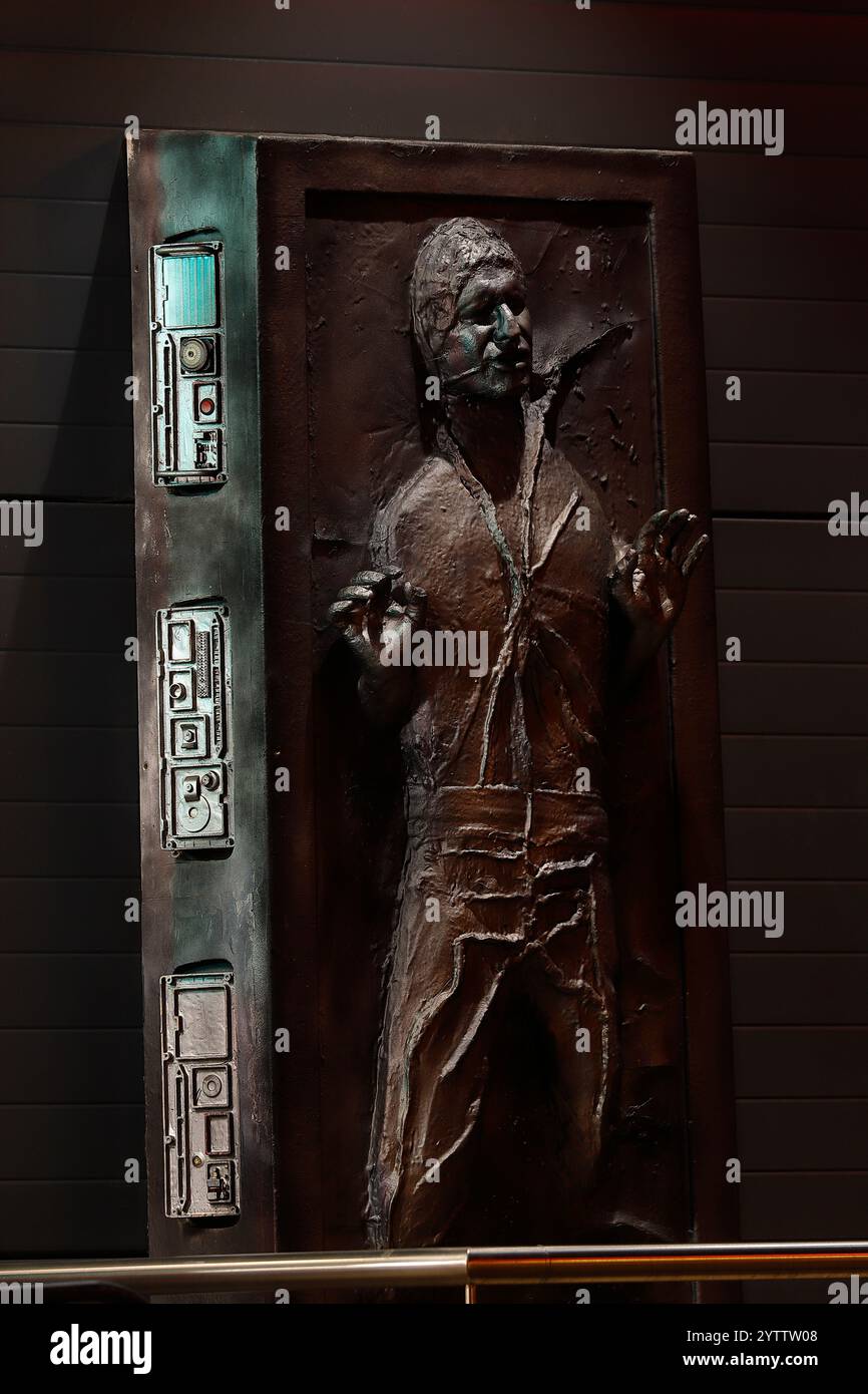 Han Solo Frozen in Carbonite replica exhibit on display at Inner Space ...