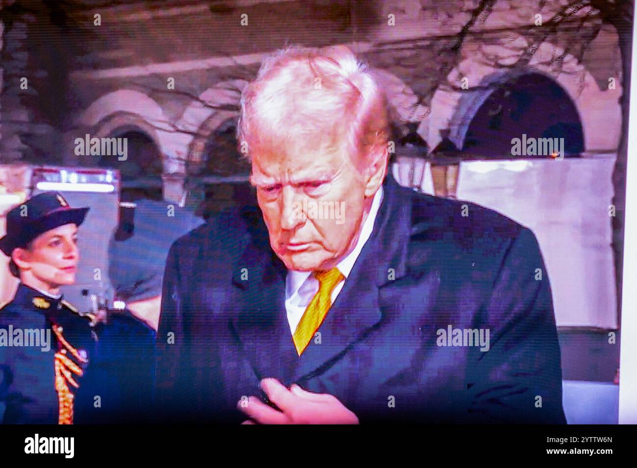 The newly elected President of the United States Donald Trump seen ...