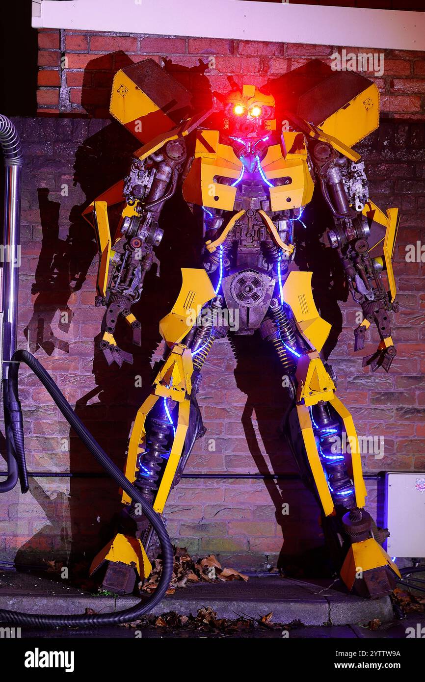 Replica Bumblebee Transformers exhibit at Inner Space Stations Service ...