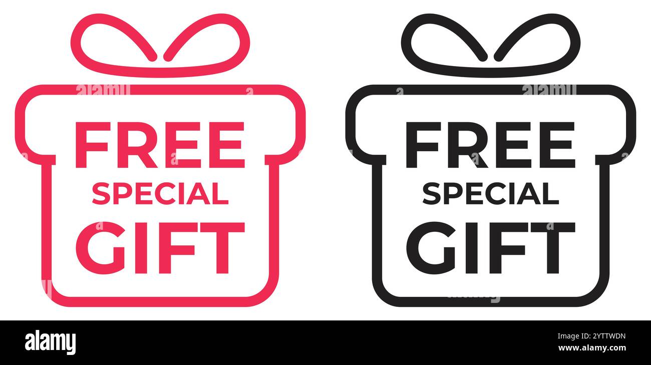 FREE Special Gift. vector illustration Stock Vector Image & Art - Alamy