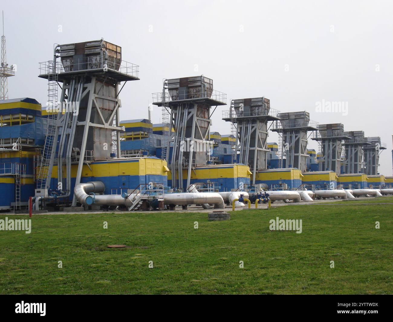 Compressors of a gas storage and transit station in western Ukraine ...