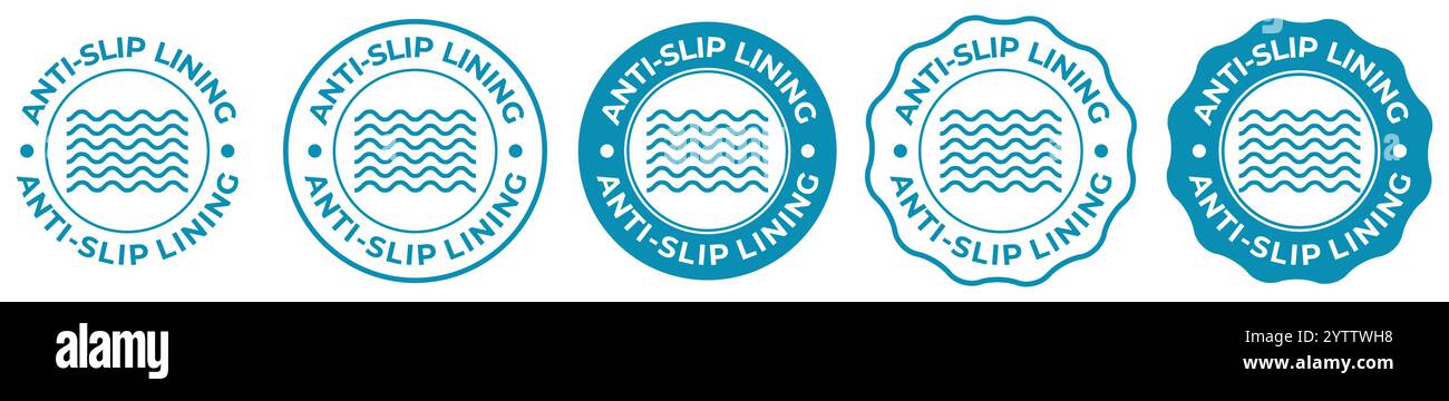 Anti-Slip Design Badge Template Illustration for Safety and Product ...
