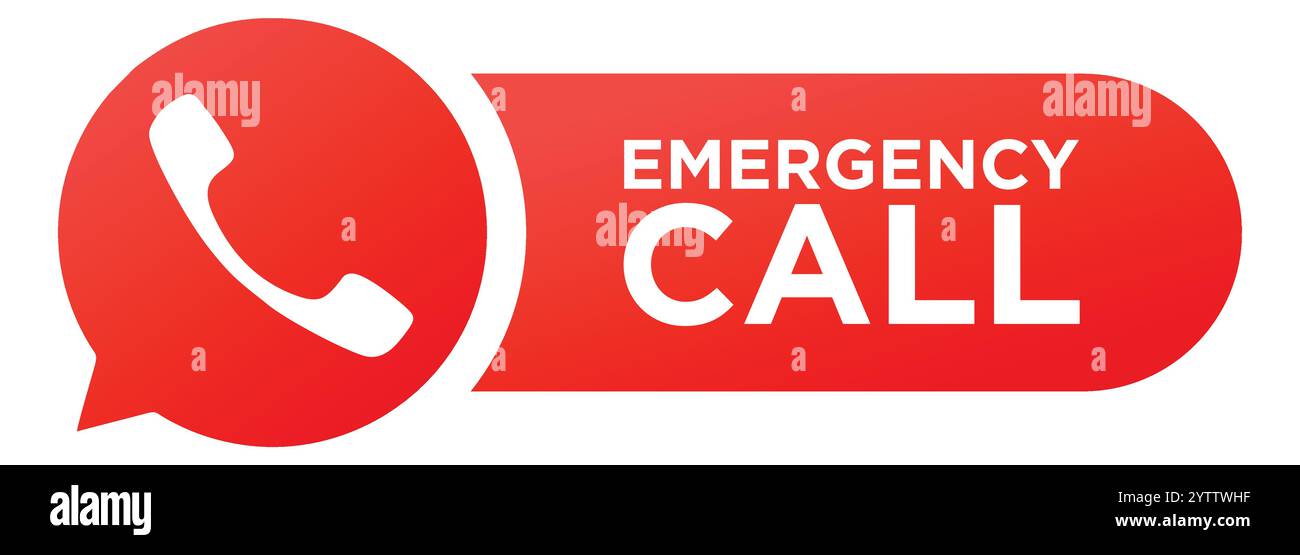 Emergency Call Button – Phone Alert, Notification Icon, Emergency ...