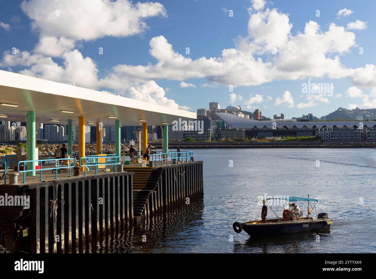 Ferry pier and Kai Tak Cruise Terminal, Kwun Tong, Kowloon, Hong Kong ...