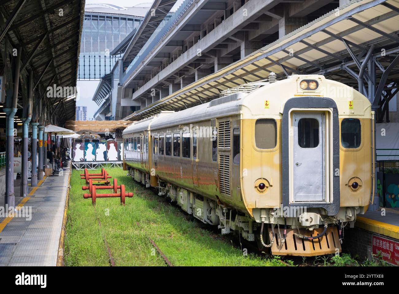 Old train at Taichung Station Railway Cultural Park, Taichung, Taiwan ...