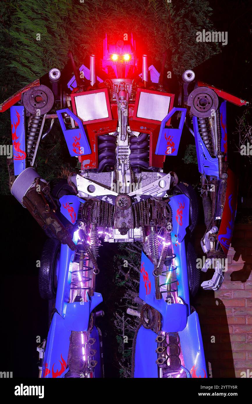 A replica film prop of Optimus Prime robot from The Transformers movies ...