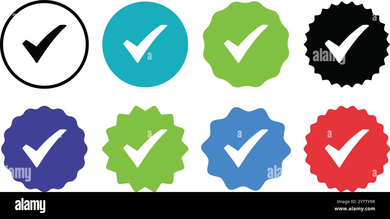 Check box tick isolated Stock Vector Images - Alamy