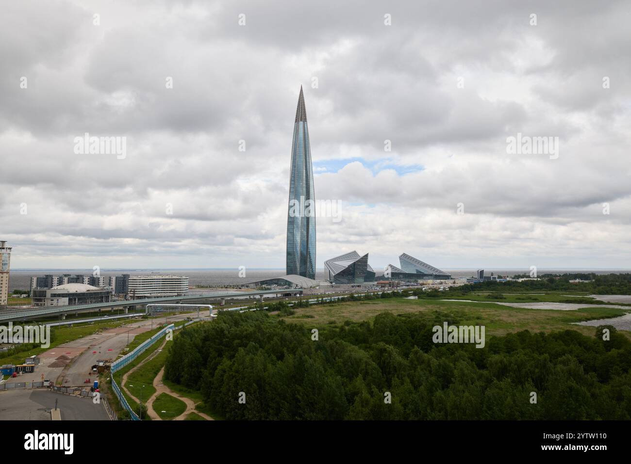 The Stunning View of the Impressive Lakhta Center Located in St ...
