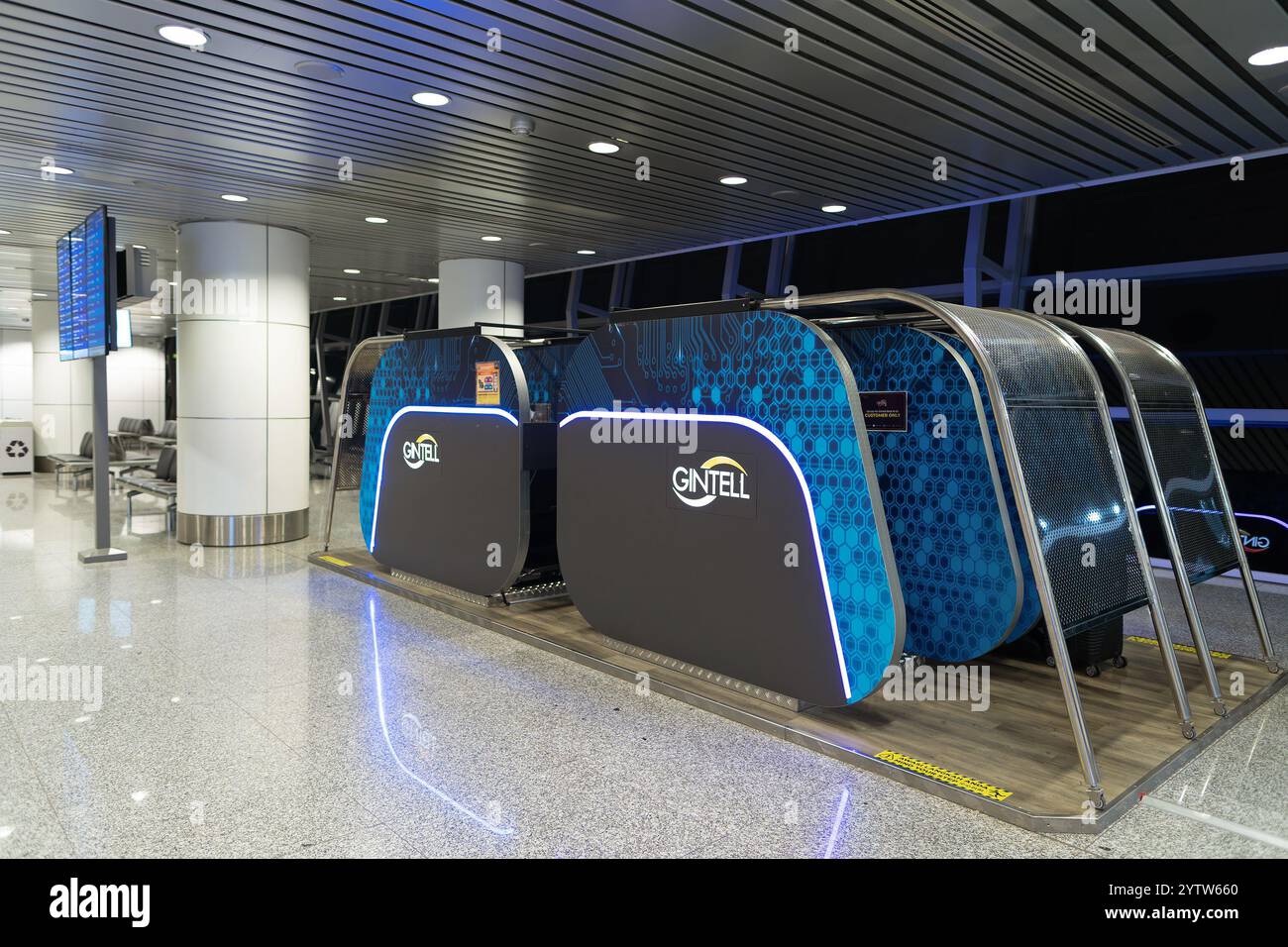 KUALA LUMPUR, MALAYSIA - NOVEMBER 21, 2023: Gintell Rest N Go station ...