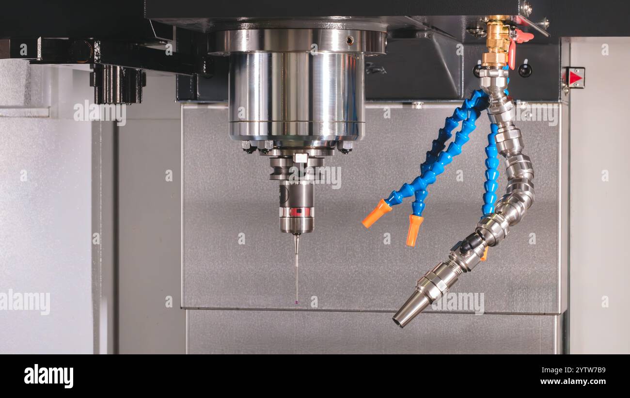 Quality control on milling CNC machine, coordinate measuring machine ...