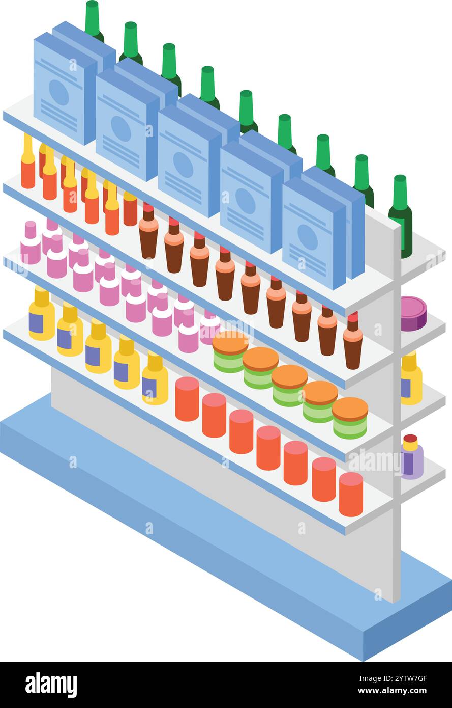 Well organized shelves Stock Vector Images - Alamy