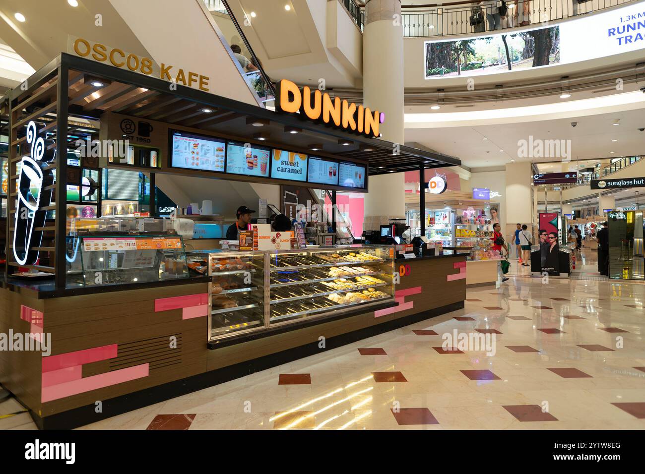 KUALA LUMPUR, MALAYSIA - NOVEMBER 08, 2023: the Dunkin' Donuts cafe in ...