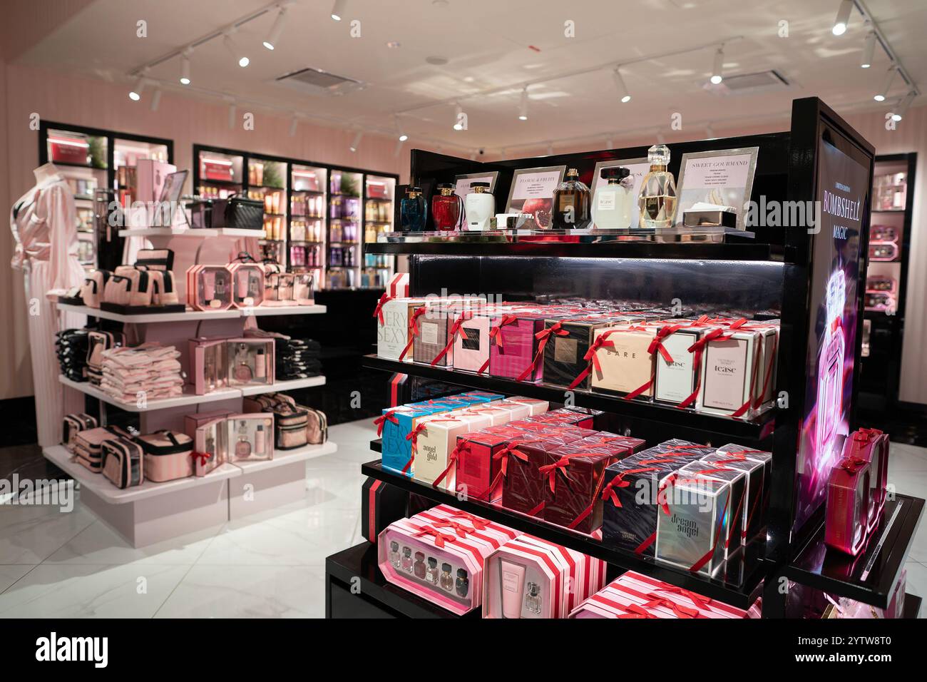 KUALA LUMPUR, MALAYSIA - NOVEMBER 08, 2023: beauty products displayed ...