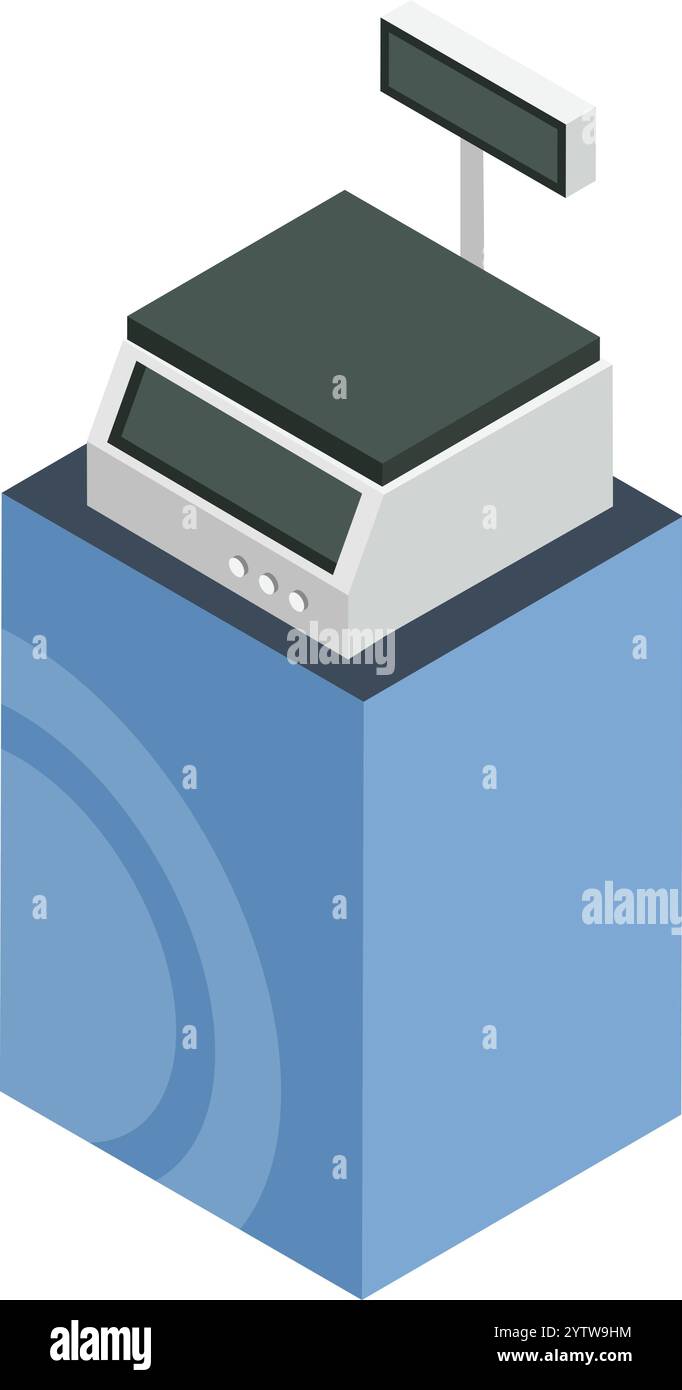 Electronic price computing scale featuring a customer display ...