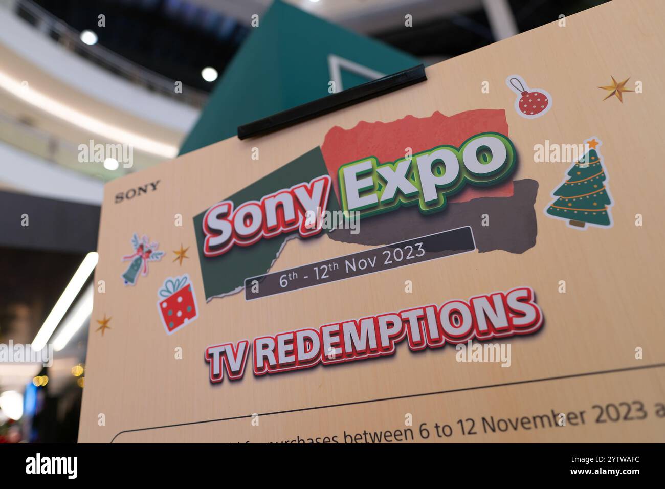 KUALA LUMPUR, MALAYSIA - NOVEMBER 09, 2023: a poster displayed at the ...