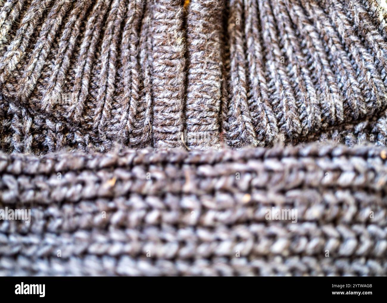 knitted handicraft, beautiful knitting pattern, handicraft concept ...