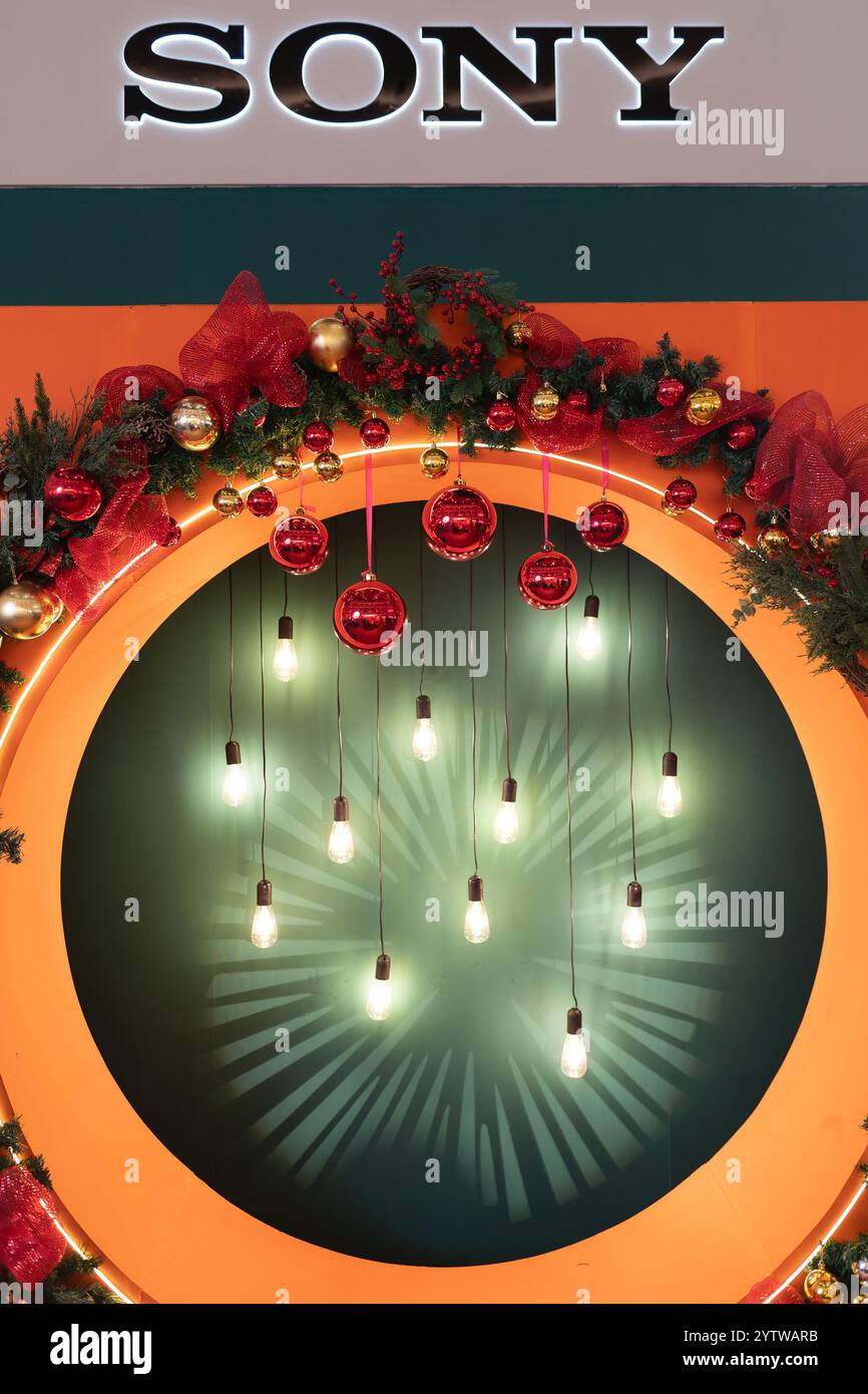 KUALA LUMPUR, MALAYSIA - NOVEMBER 09, 2023: Christmas decorations ...