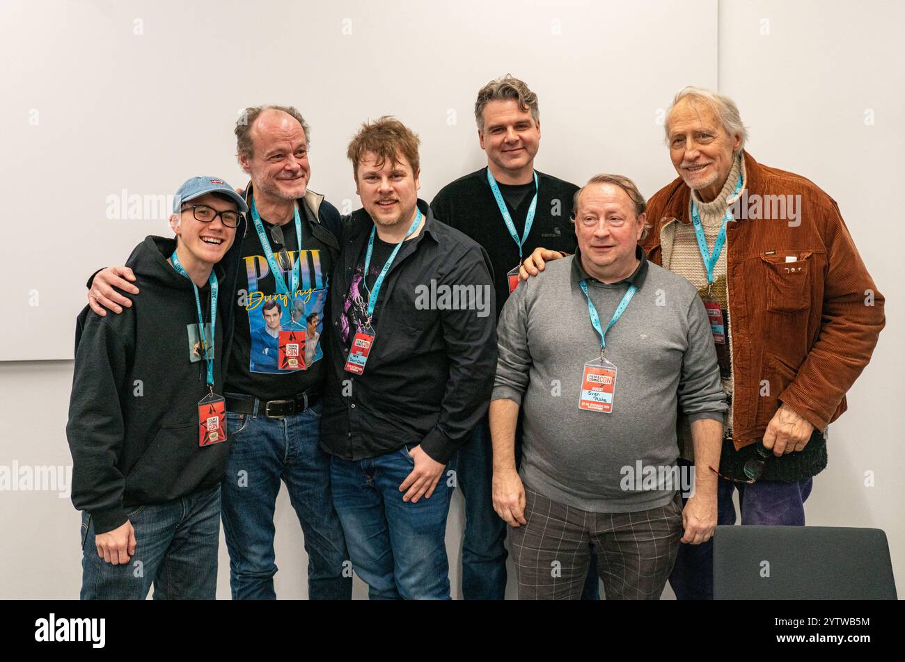 DORTMUND, Germany. 7th Dec, 2024. Voice Actor Talk 1 (Tom Ferenc, Peter ...