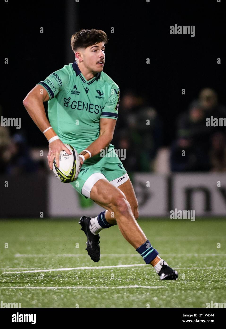 Galway, Ireland. 7th December, 2024. Connacht's Chay Mullins in action ...