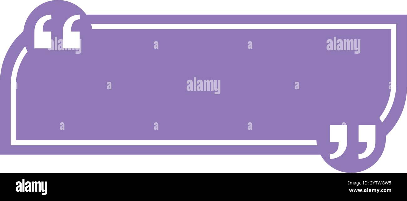 Purple rectangular quote box featuring rounded corners and white ...