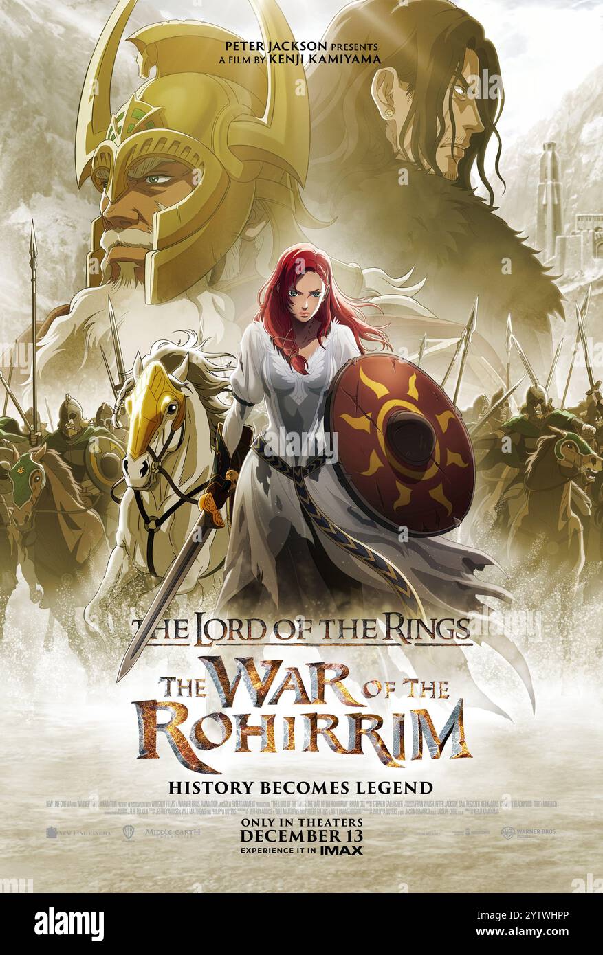 The Lord of the Rings The War of the Rohirrim Hera poster Stock Photo ...