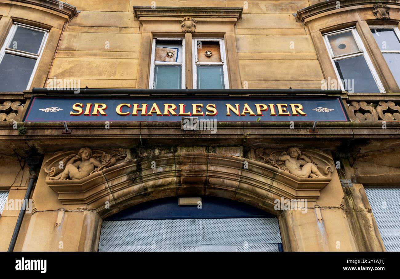 Sir Charles Napier. Limbrick, Blackburn Stock Photo - Alamy