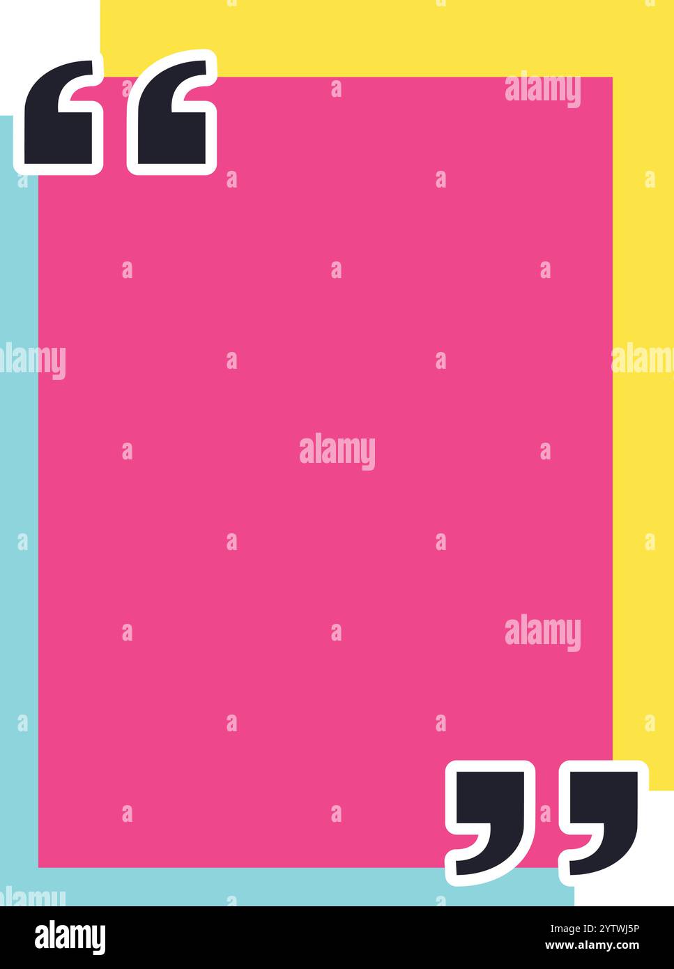 Vibrant and eye catching quote box featuring bold quotation marks ...